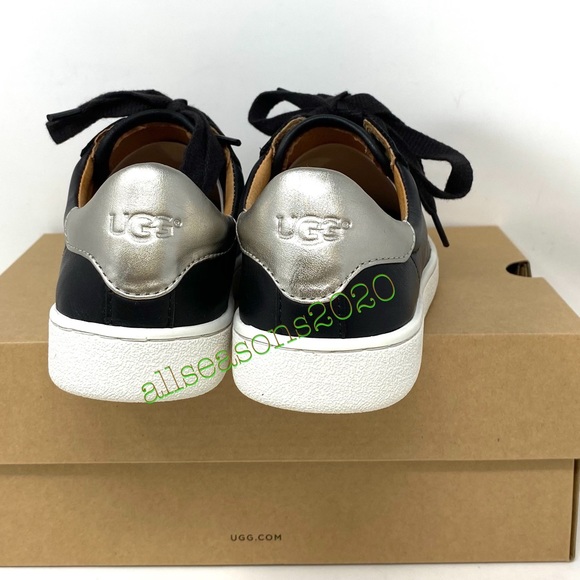 UGG | Shoes | Ugg Milo Leather Black Womens Sneakers | Poshmark